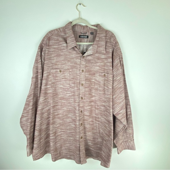 solaris | Shirts | Solaris Mens 4xb Big Shirt Button Up Long Sleeve Red ...